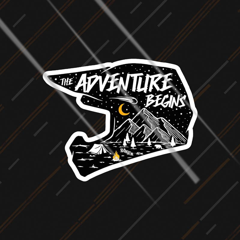 The Adventure Begins | Sticker – Motohomies